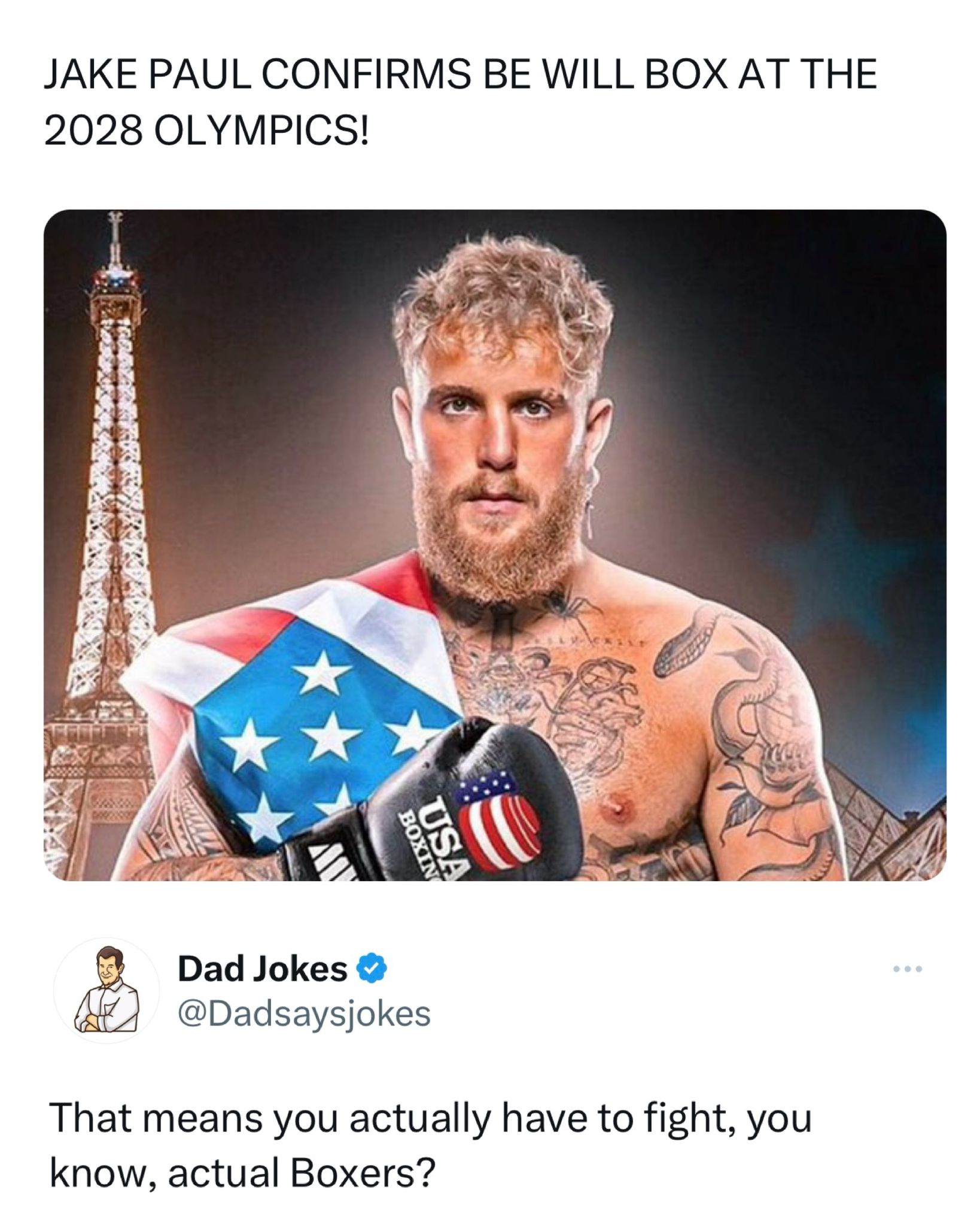 Jake Paul to box in the 2028 Olympics - Pubity