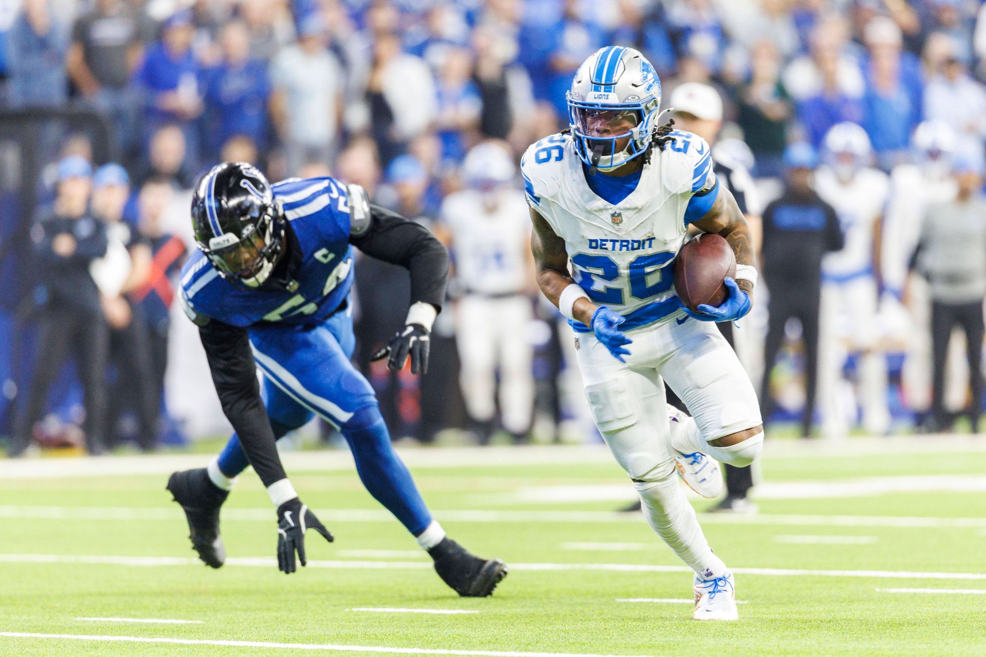 Jahmyr Gibbs dropped an Allen Iverson inspired TD celebration - Pubity