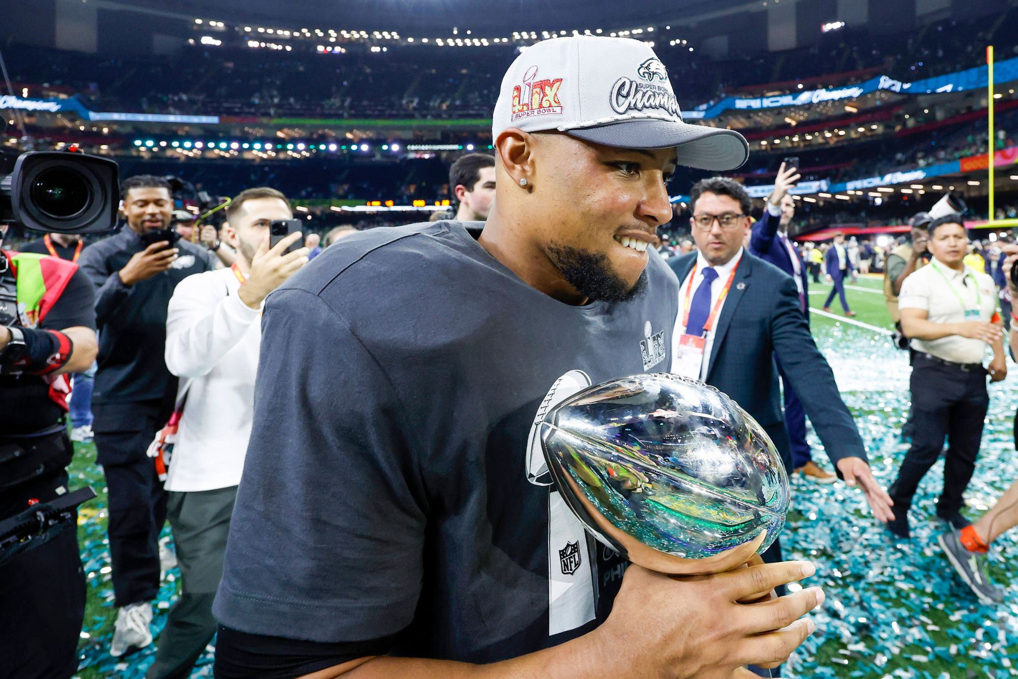 Saquon Barkley Broke Nfl Record During Super Bowl Victory