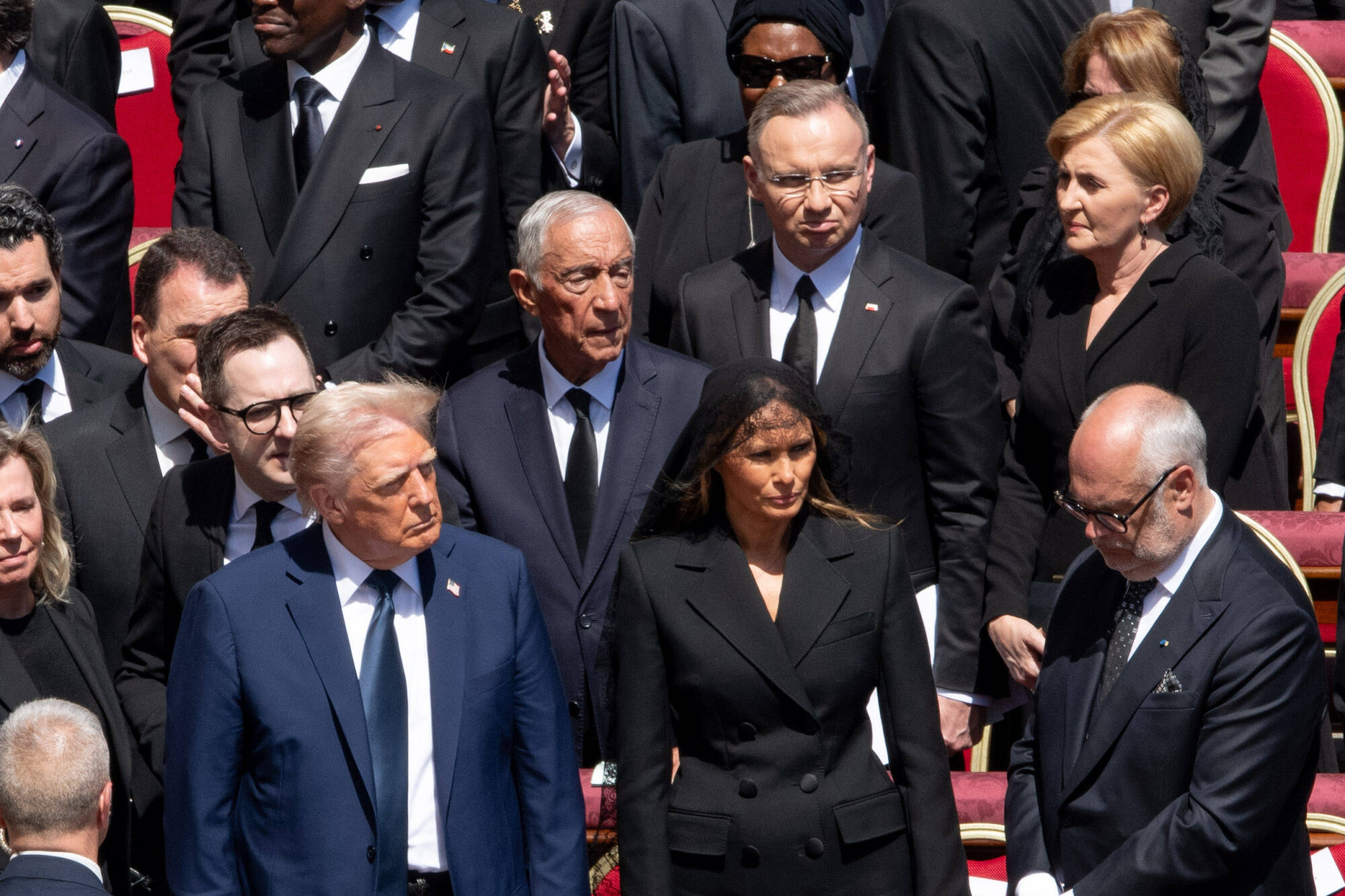 Donald Trump accused of breaking strict dress code at Pope’s funeral ...